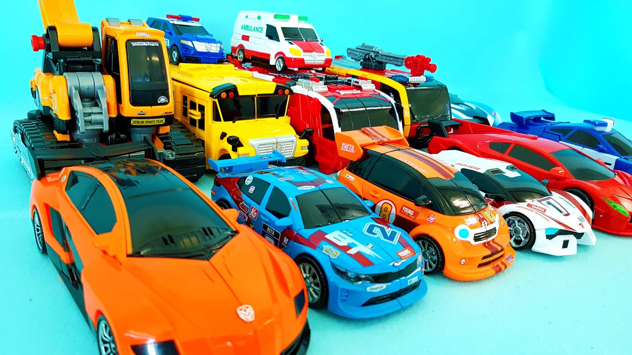 헬로카봇 패트론s 다이어ex 삼총사 또봇애슬론 알파베타세타 삼총사합체 챔피언 폴리스 토네이도 록키 소방차 발칸 자동차트럭 로봇변신 동영상 Hellocarbot Tobot