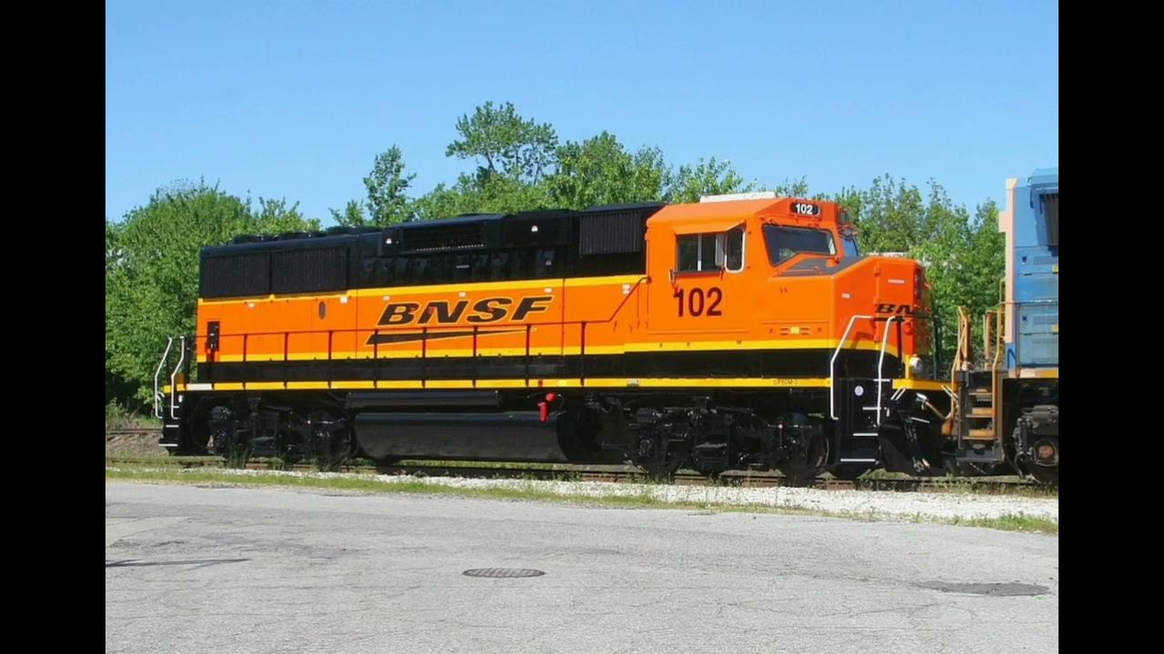 BNSF GP60M-3 102's Nathan Narrow Font K3LA Horn - YouTube