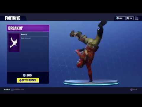 Fortnite - New Break Dancing 'Breakin' Emote - YouTube