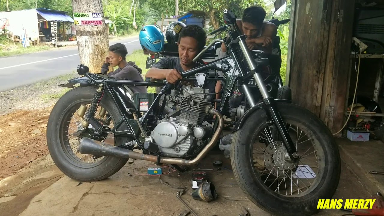 Modifikasi BINTER MERZY JAPS BOBBER #motor custome - YouTube
