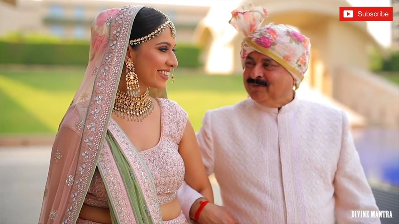 Glam Indian Couple's Intimate Wedding in Delhi | Divine Mantra - YouTube