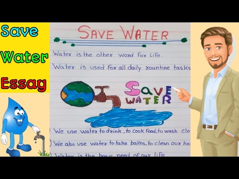10 Lines Easy Essay on Save Water in English ll Save water 10 lines ...