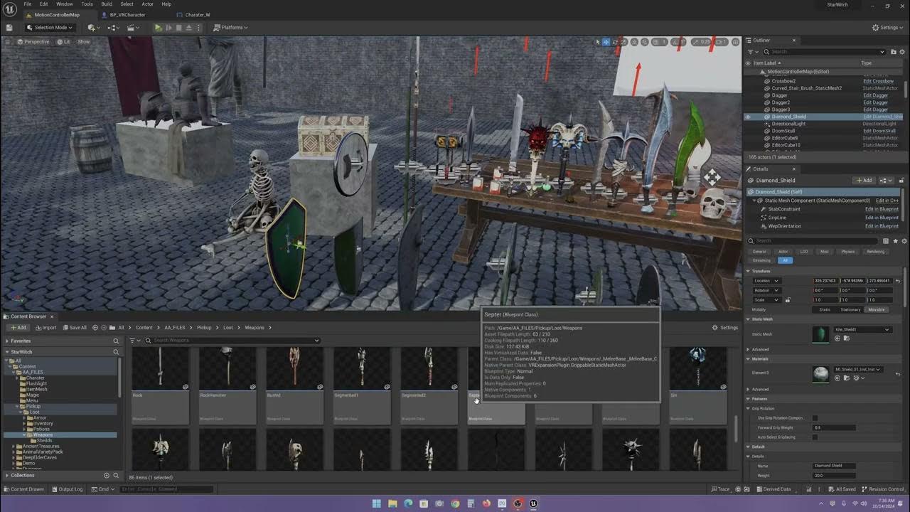 How to make a VR game using Unreal Engine 5 with VRE plugin Part 40 : Armor System - YouTube