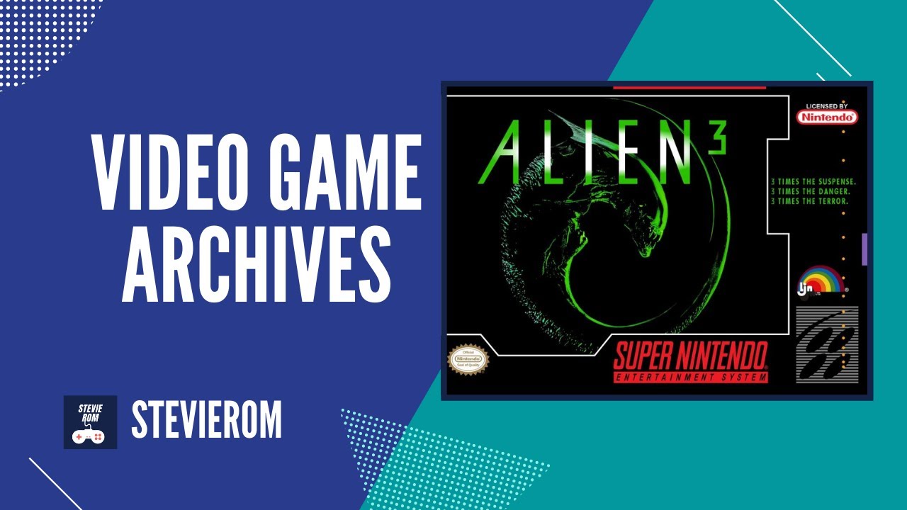 Alien 3 SNES Gameplay Memories / 1993 / Video Game Archives - YouTube