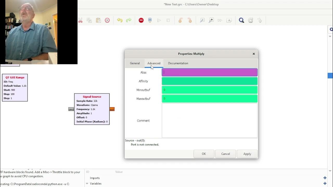 SDR Radio simulation on gnu radio companion Part 1 of 2 - YouTube
