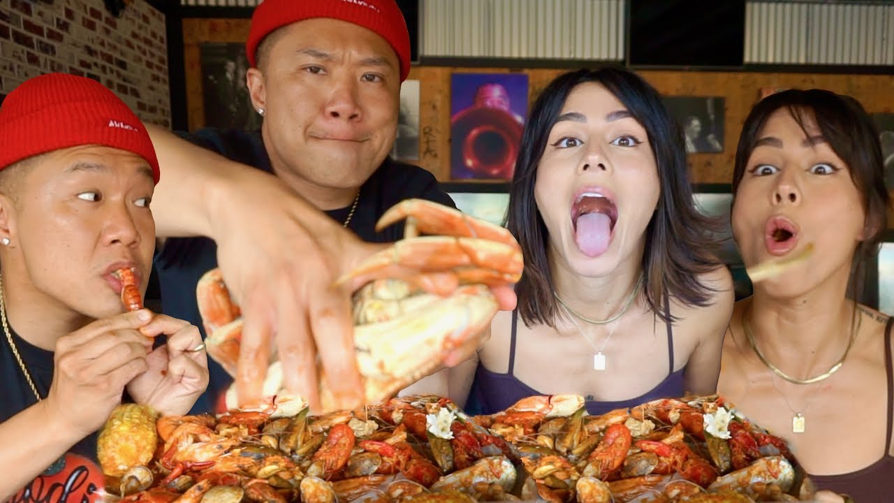 Showing Megan Batoon How To Bust It Open - Seafood Boil MukBang ...