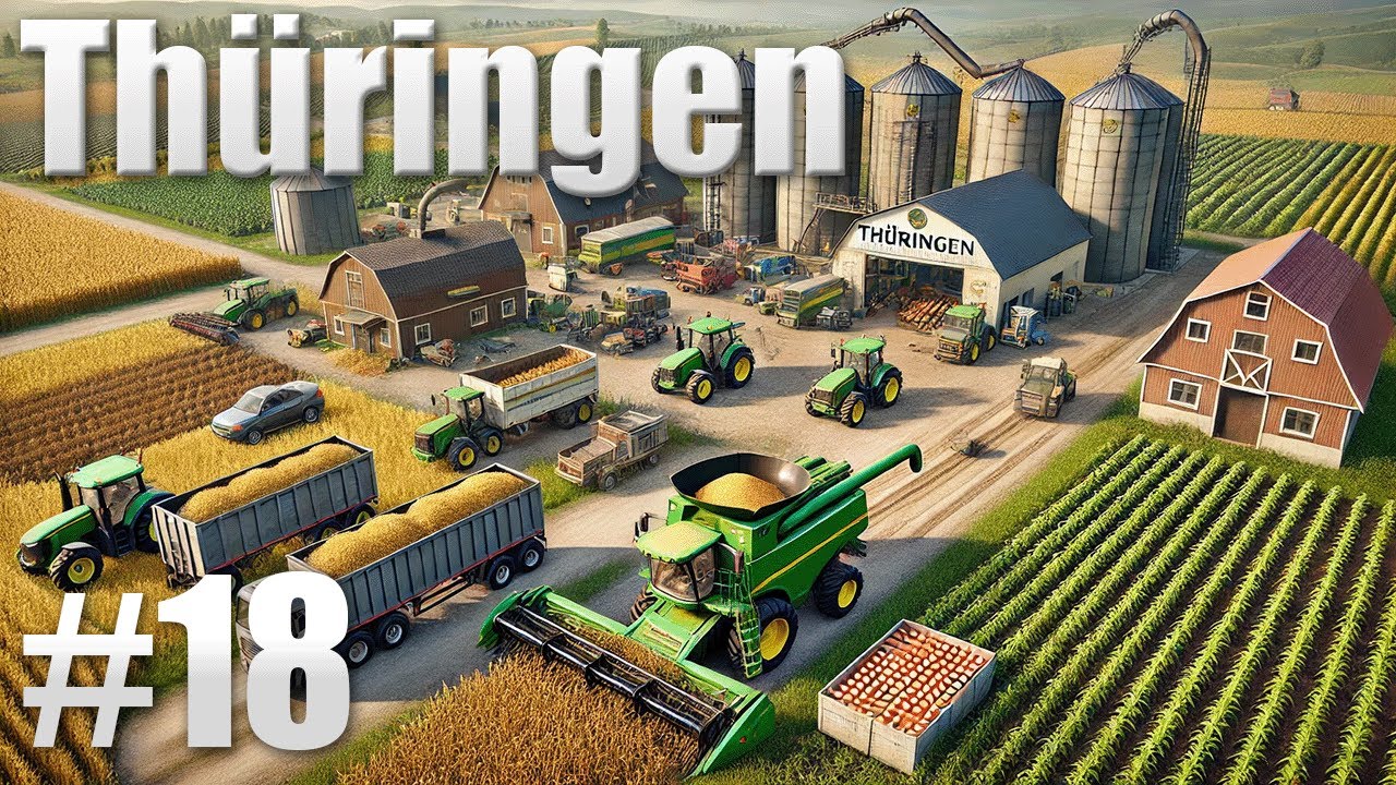 Sorghum Harvest & New Trailer #18 | Chill Gaming Beats | FS22 Thuringen ...