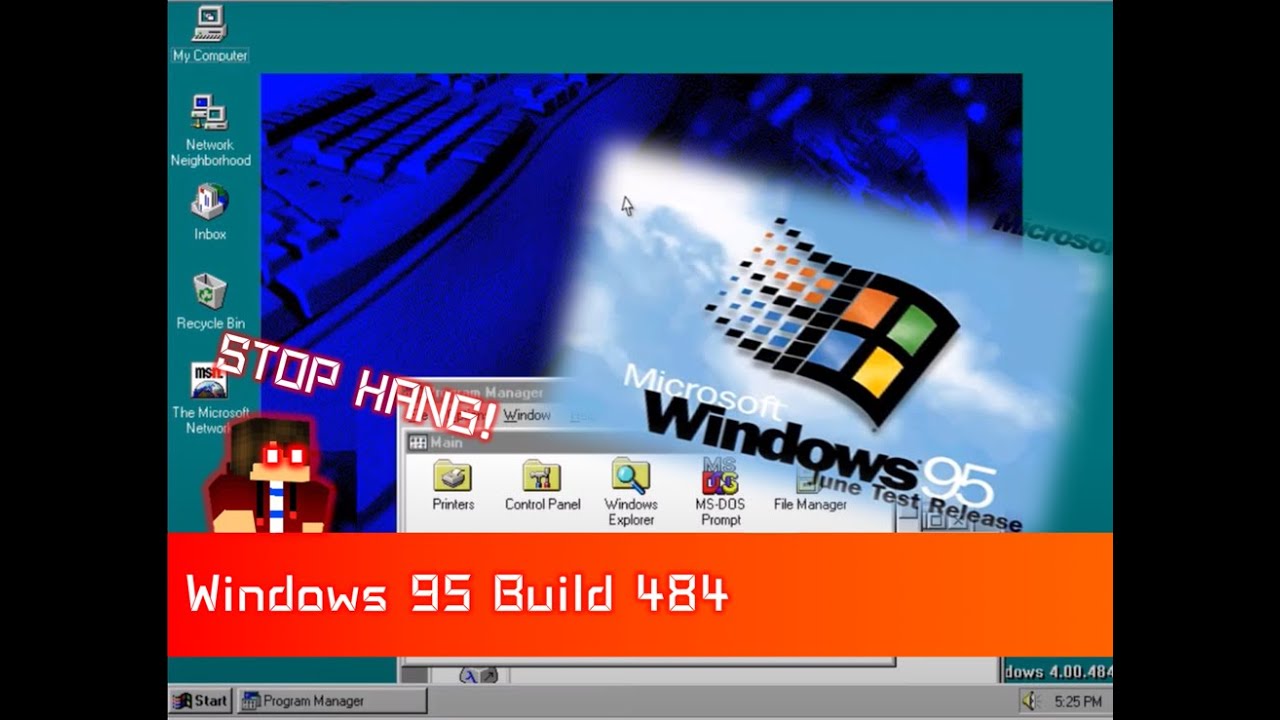 Windows 95 Build 484(June Test Release) - YouTube