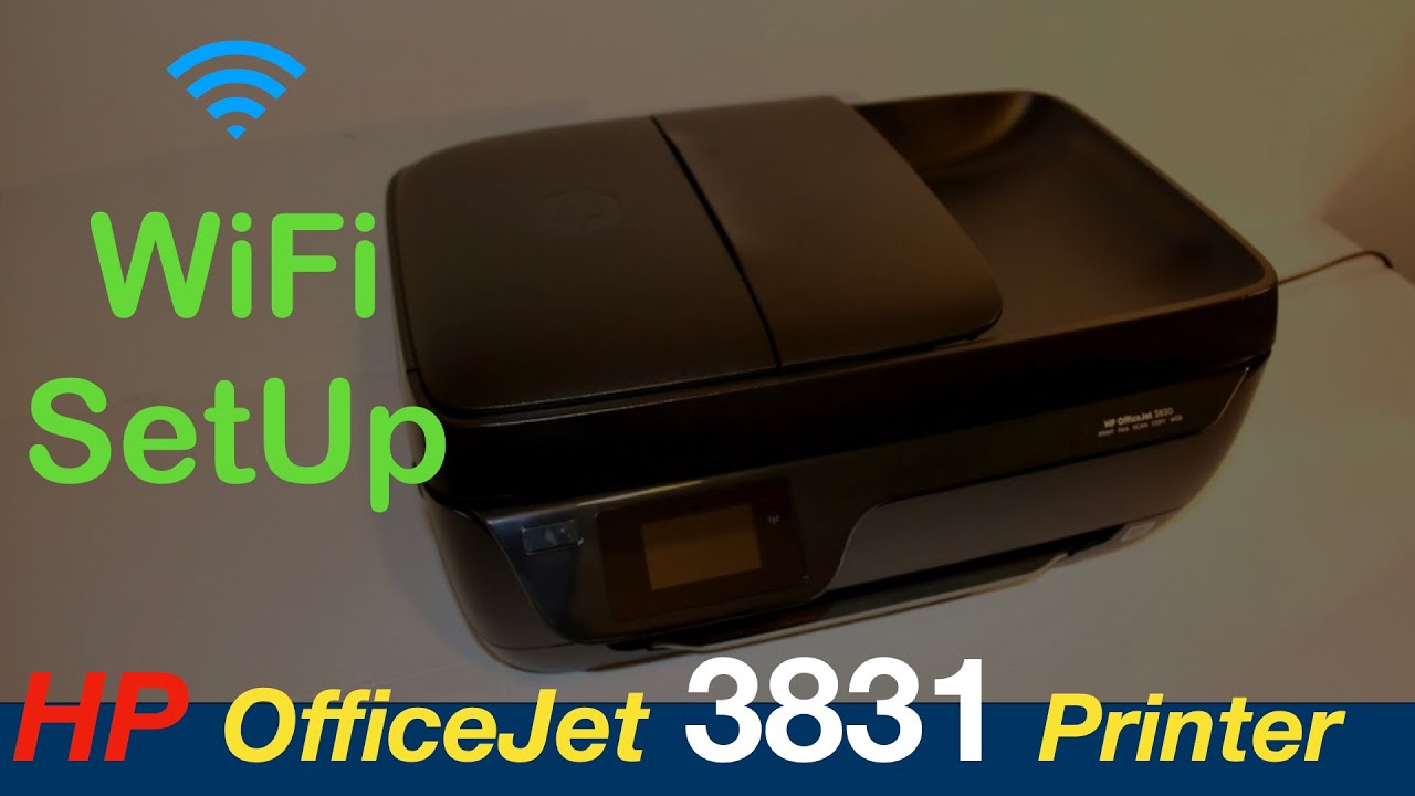 HP OfficeJet 3831 WiFi Setup, Connect to Home or Office WiFi Network ...