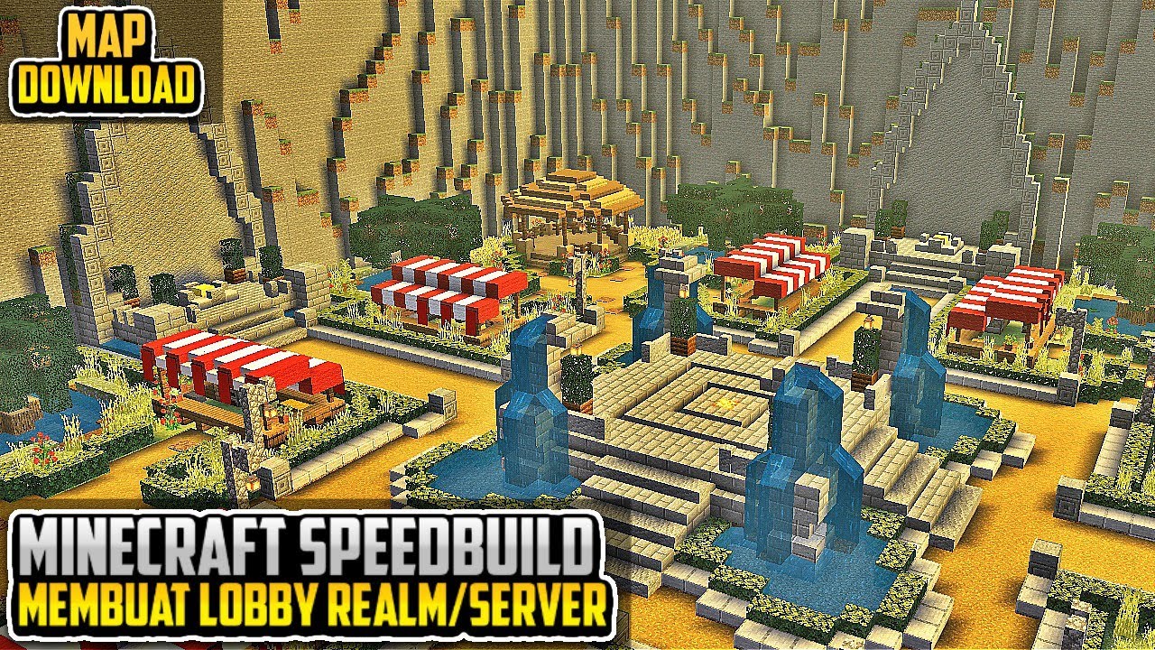 Membuat Map Lobby Server Minecraft Bedrock 1.19+ - Minecraft Speedbuild - Map free Download ...