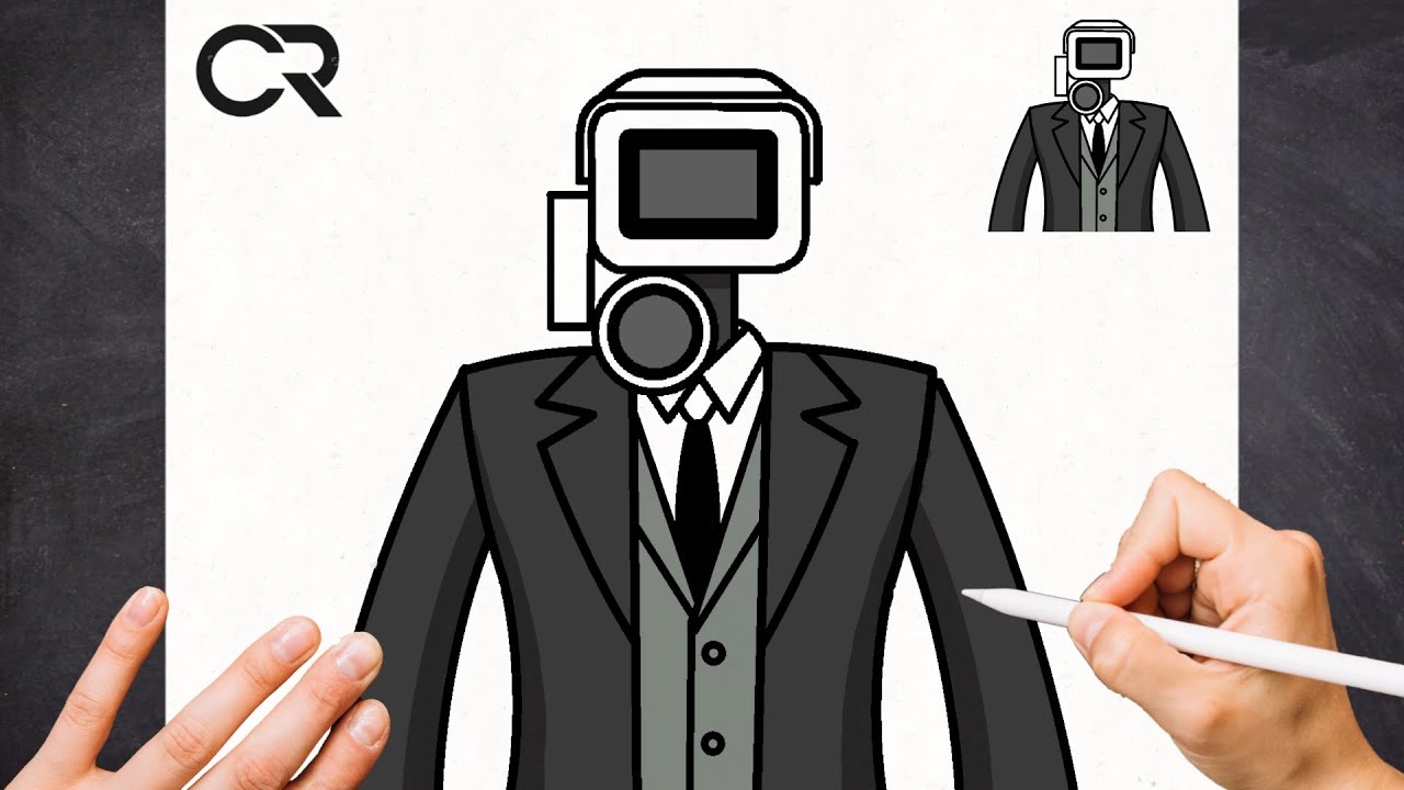 Cara Menggambar CAMERAMAN | How To Draw CAMERAMAN | Como dibujar ...