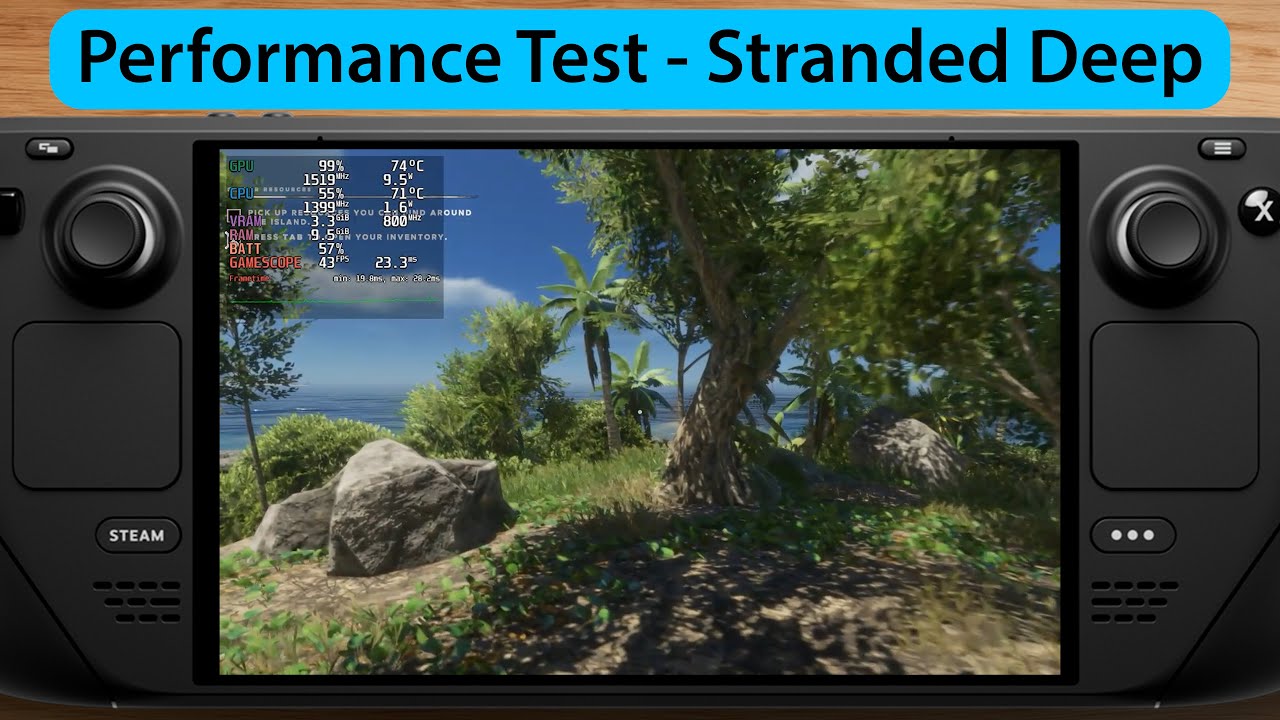 Stranded Deep | Steam Deck (OLED) Performance Test | Low vs Medium vs ...