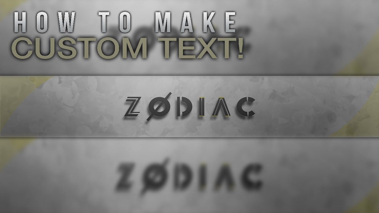 How To Make CUSTOM Text In PHOTOSHOP Like The PROS Speedart YouTube How To Make CUSTOM Text In PHOTOSHOP Like The PROS Speedart YouTube