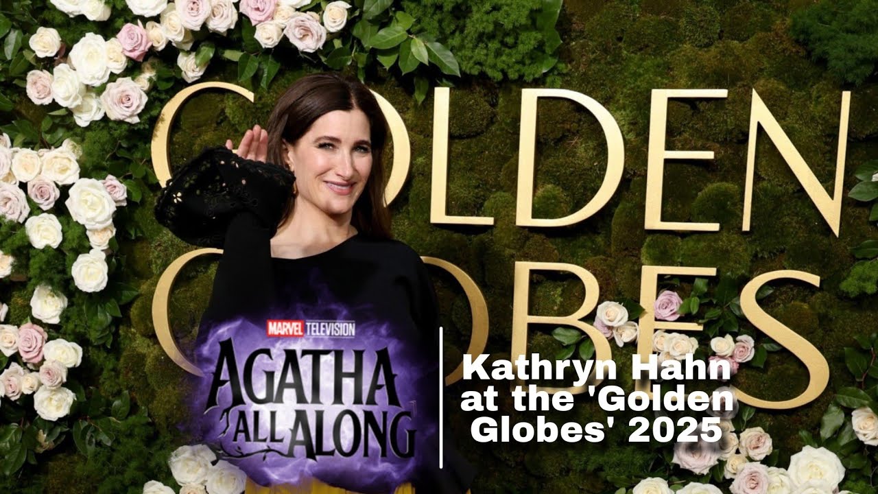 Kathryn Hahn's long video at Golden Globes 2025 / Talk about Agatha All ...