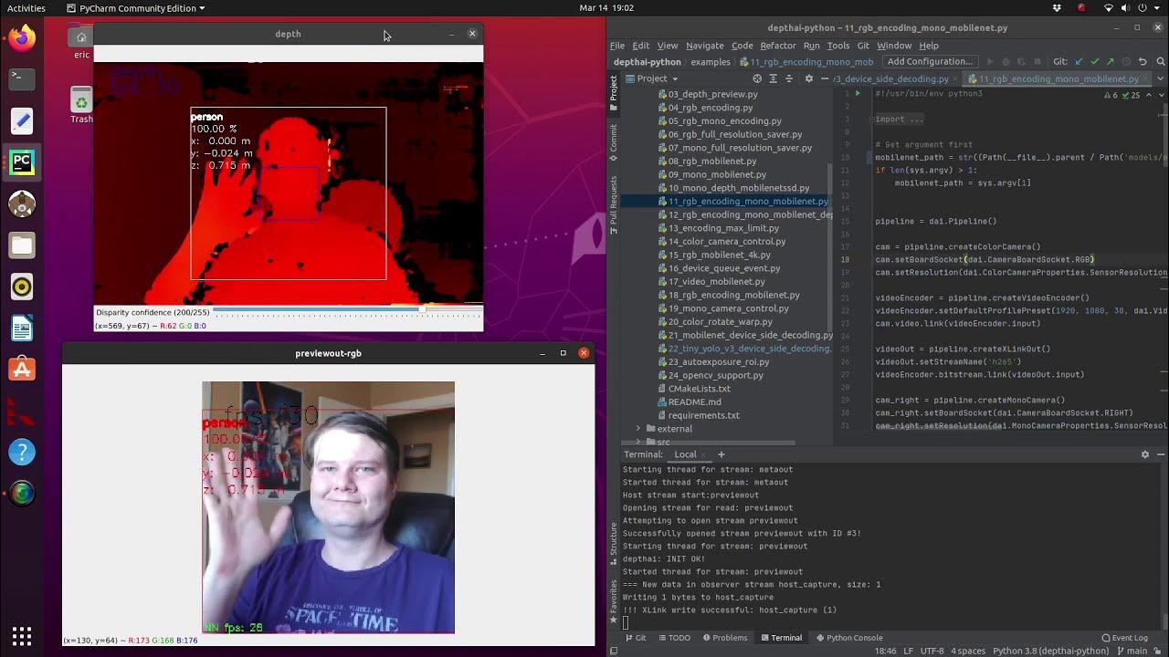 Depth and Object Detection using MobileNet - YouTube