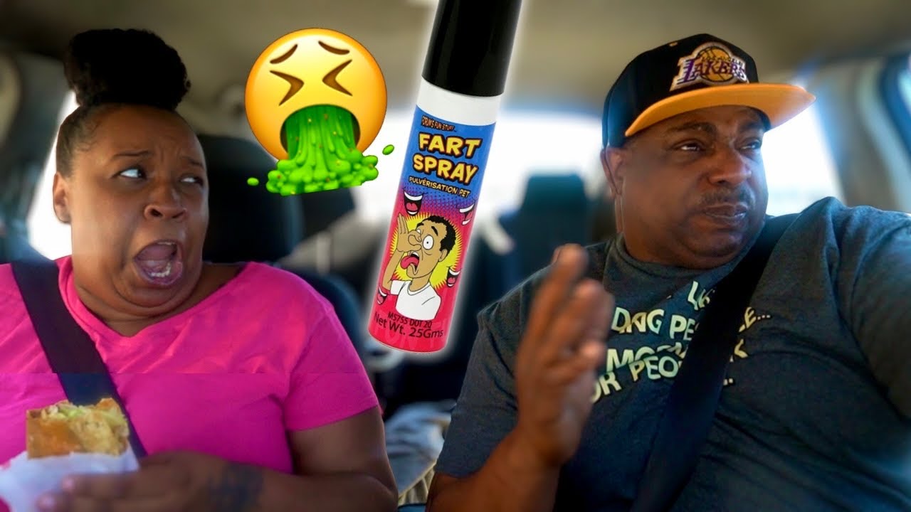 Spraying FART SPRAY in The Car With The WINDOWS LOCKED While My Fiancé ...