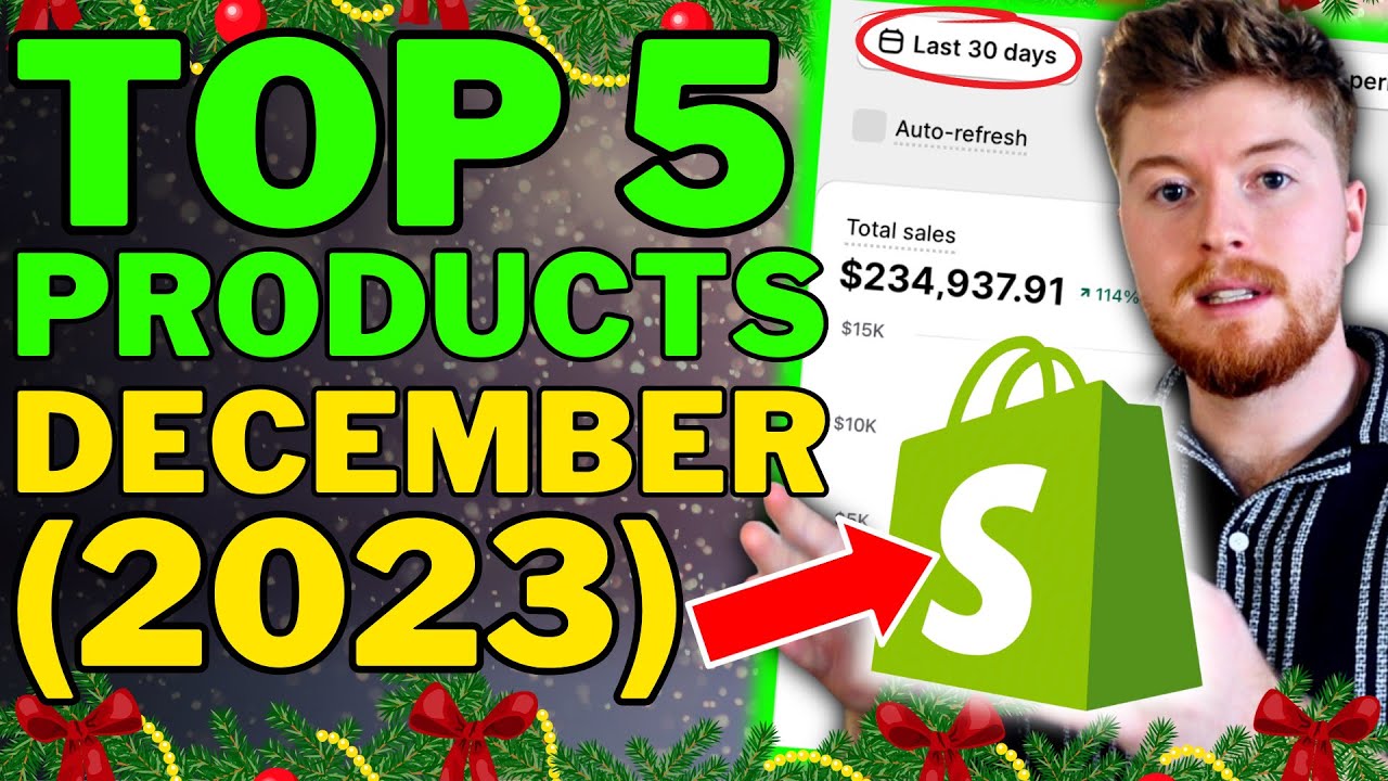 💰 TOP 5 PRODUCTS TO SELL IN DECEMBER (2023) | SHOPIFY DROPSHIPPING ...
