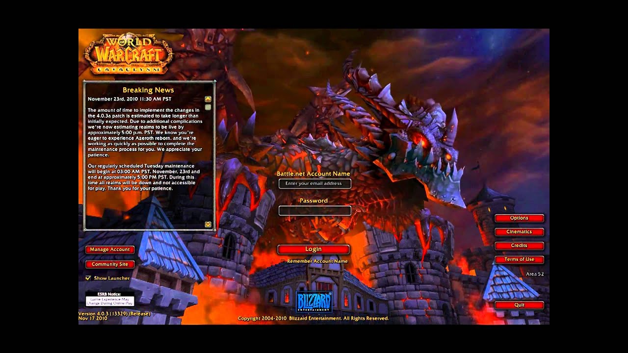 WoW Cataclysm Full Song Intro (1080p HD) - YouTube