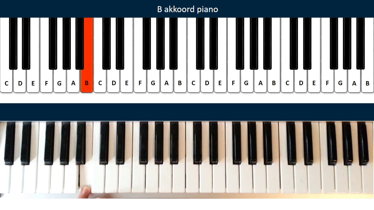 B akkoord piano - YouTube