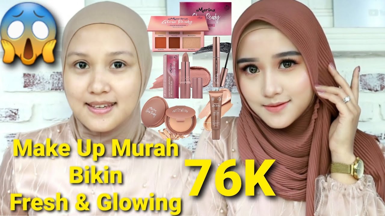 TUTORIAL MAKEUP KONDANGAN SIMPLE || FIRST IMPRESSION ONE BRAND MARINA / LOKAL AFFORDABLE ...