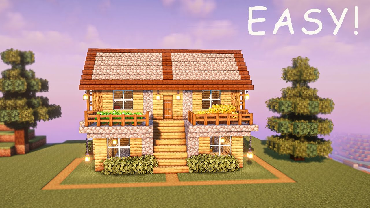 Minecraft How To Build A Easy Duo Survival Base - YouTube