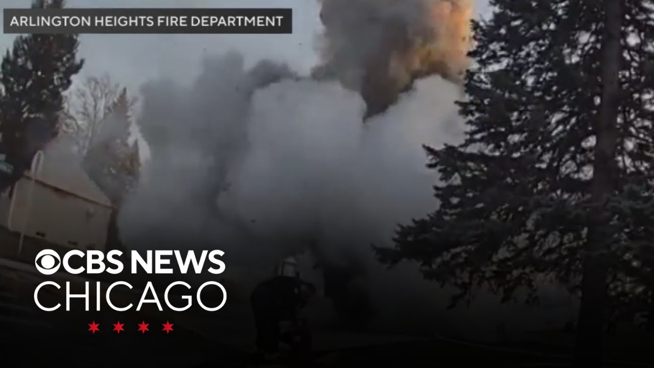 New video shows exploding garbage truck in Arlington Heights, Illinois ...