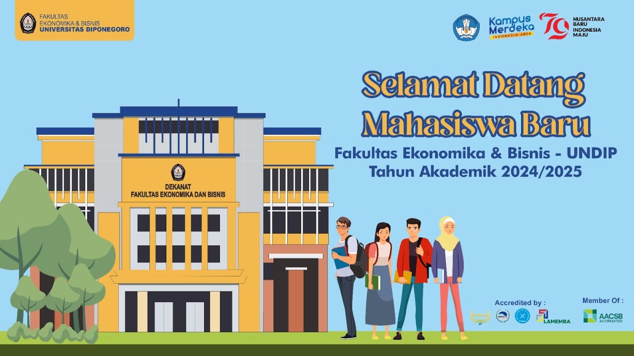 Upacara Penerimaan Mahasiswa Baru FEB UNDIP - PKKMB - YouTube