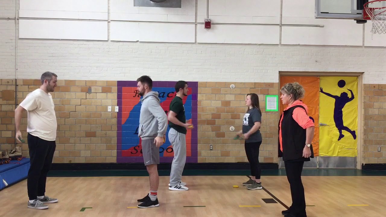 Partner Bean Bag Challenges - YouTube