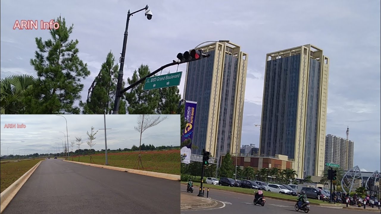 Dari Jalan BSD Grand Boulevard ke Jalan Raya Legok desa Kadusirung ...