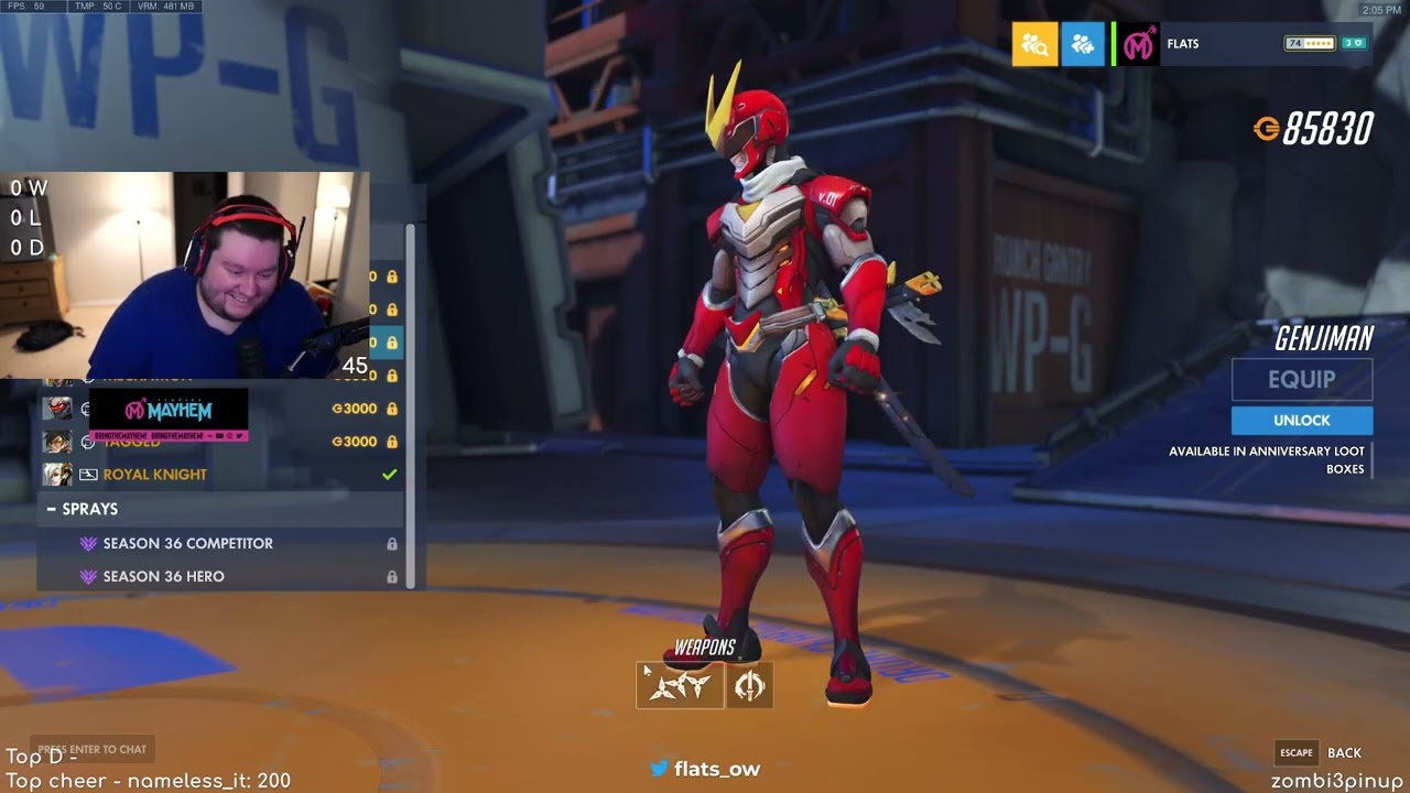 Genji is now the Red Power Ranger in Overwatch | Overwatch Anniversary ...