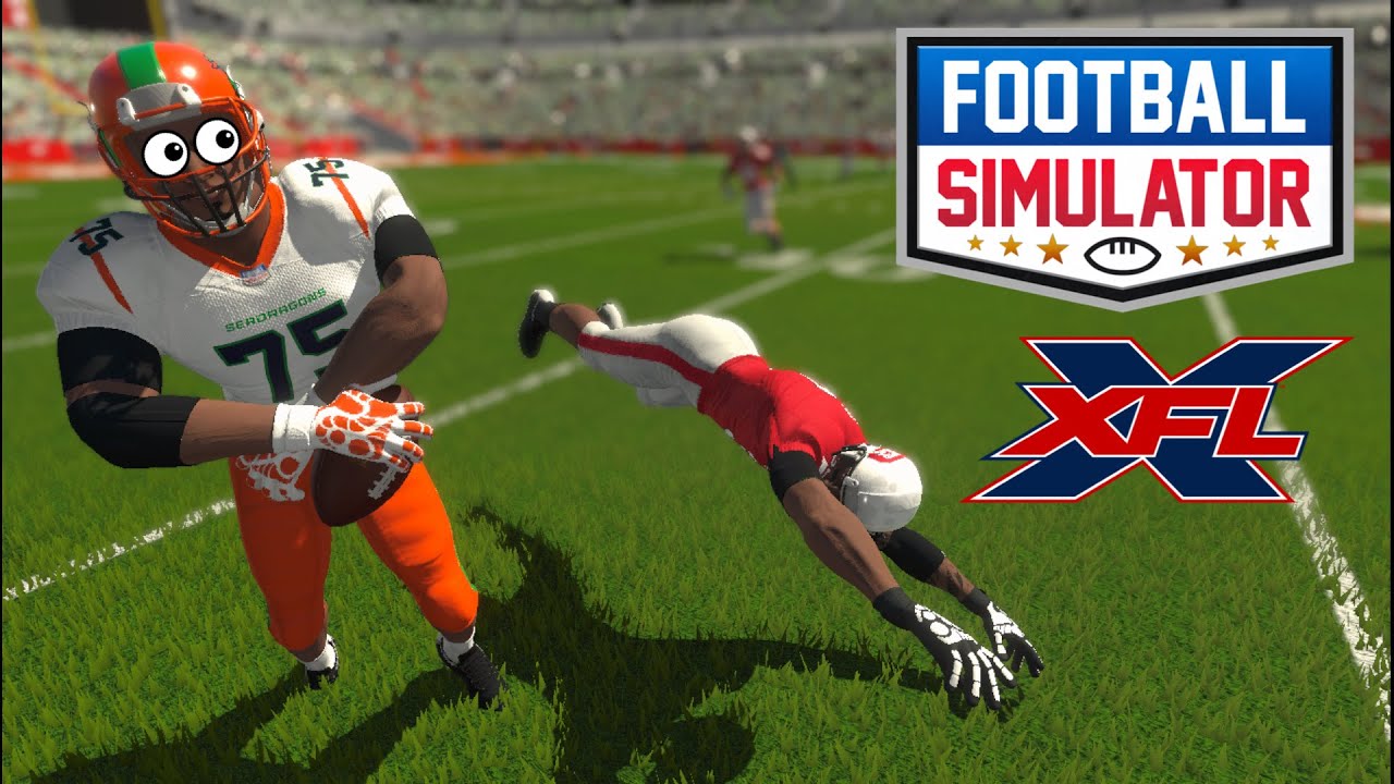 Defenders Vs Sea Dragons!! | Football Simulator XFL Edition - YouTube
