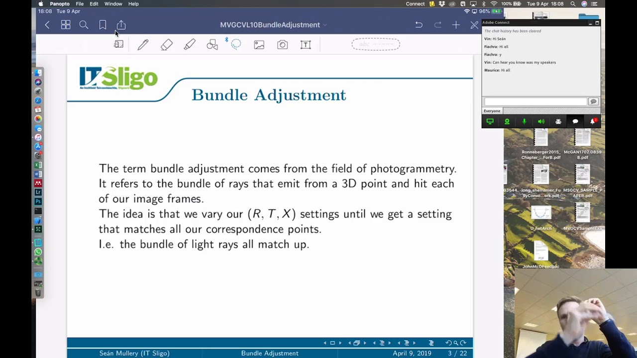 Lecture 10 Bundle Adjustment and Non-linear methods - YouTube