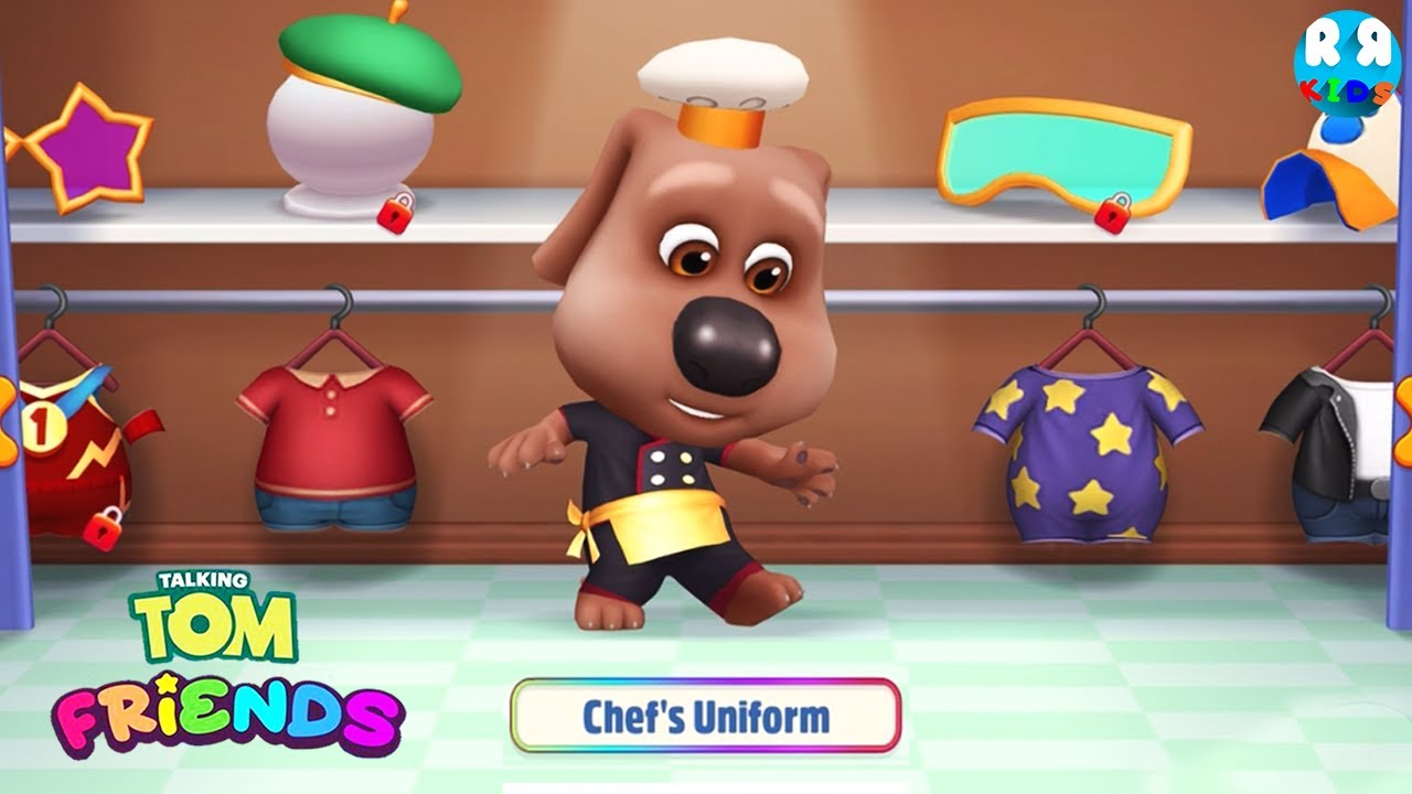 My Talking Tom Friends - Ben New Chef's Uniform - YouTube