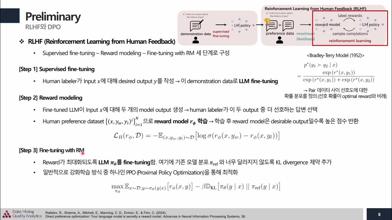 [Open DMQA Seminar] Direct Preference Optimization with Diffusion Models - YouTube