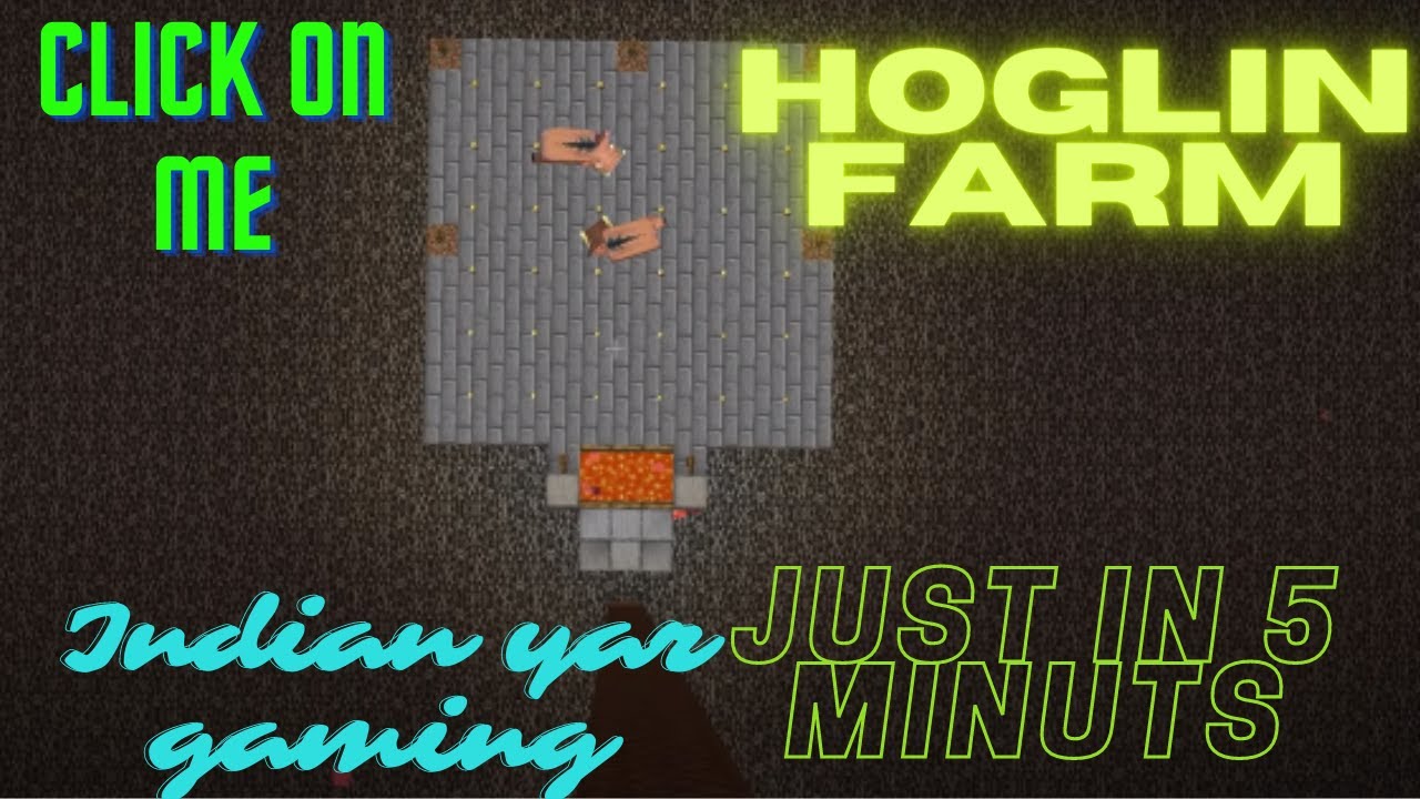 how to make hoglin farm 1.18 | How to make a hoglin farm java | How to ...