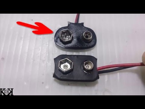 Como hacer conector de batería (o pila) de 9V