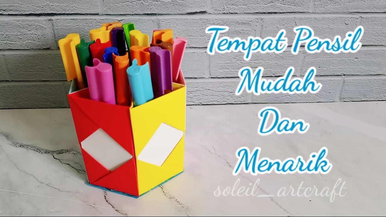 IDE PERALATAN SEKOLAH MUDAH DAN LUCU/DIY SCHOOL SUPPLIES/DIY TEMPAT ...