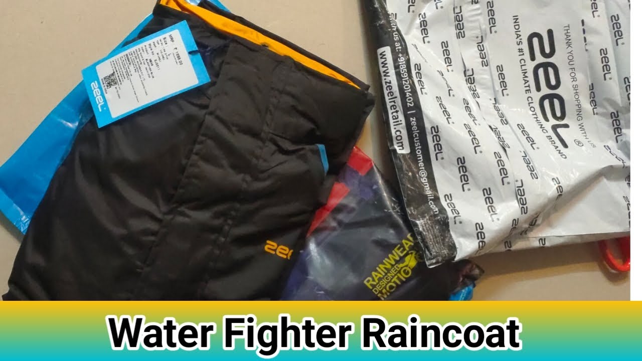 Water Fighter || Water proof || Zeel RainCoats || zeel water fighter ...