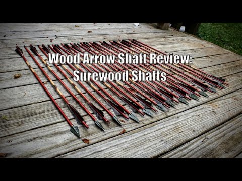 Wood Arrow Shaft Review: Surewood Shafts - YouTube