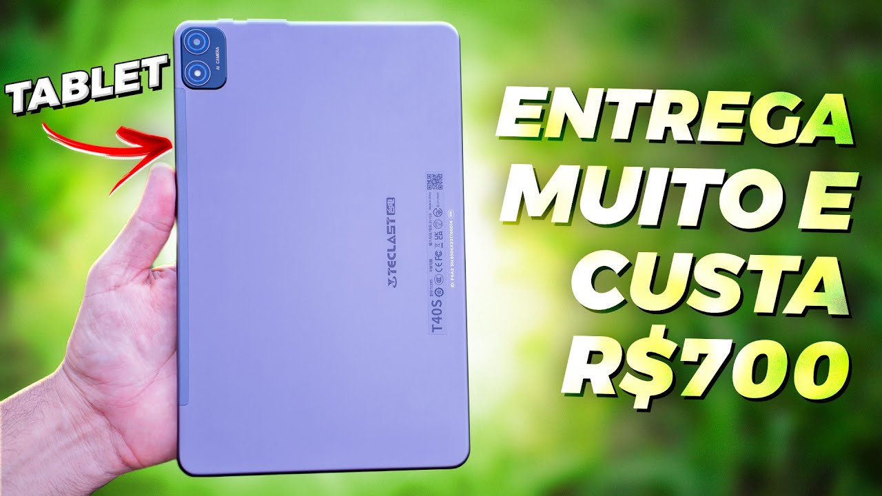 TABLET DE R$700 COM 8/128Gb que RODA TUDO e é BONITÃO! TECLAST T40S ...