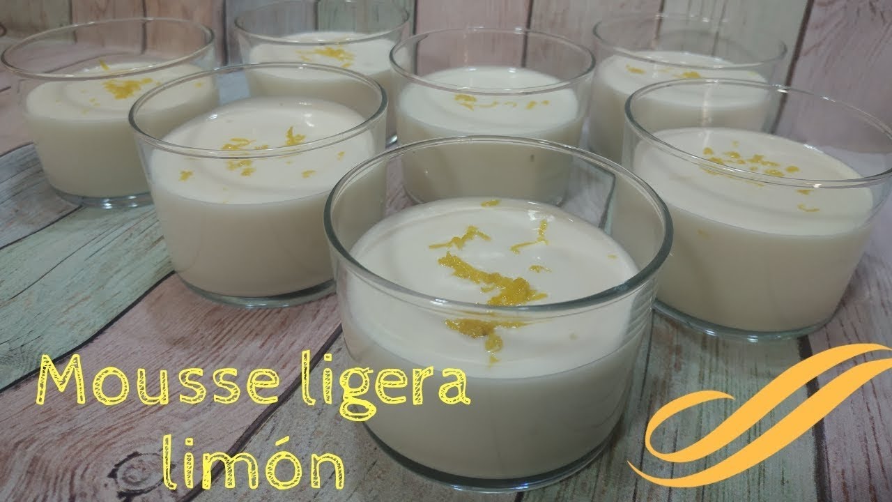 MOUSSE LIGERA DE LIMÓN | MUY CREMOSA Y REFRESCANTE CON MAMBO¡¡¡ - YouTube