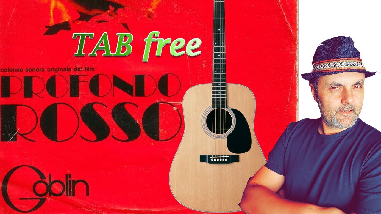 PROFONDO ROSSO CON LA CHITARRA Tab Goblin - YouTube