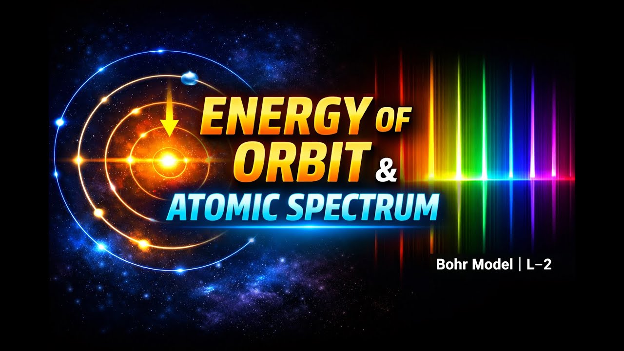 Energy of an Orbit & Atomic Spectrum Explained | Bohr Model | LEC–2 ...