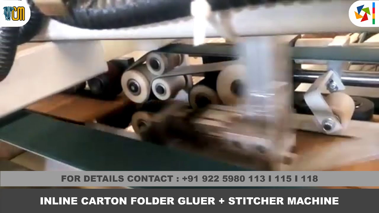 Automatic Folder Gluer + Stitcher - Gujarat - YouTube