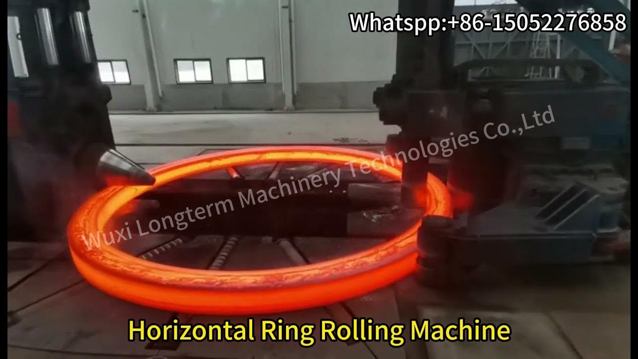 Horizontal Ring Rolling Machine 1250mm Ring Rolling Machine with Radial Rolling - YouTube