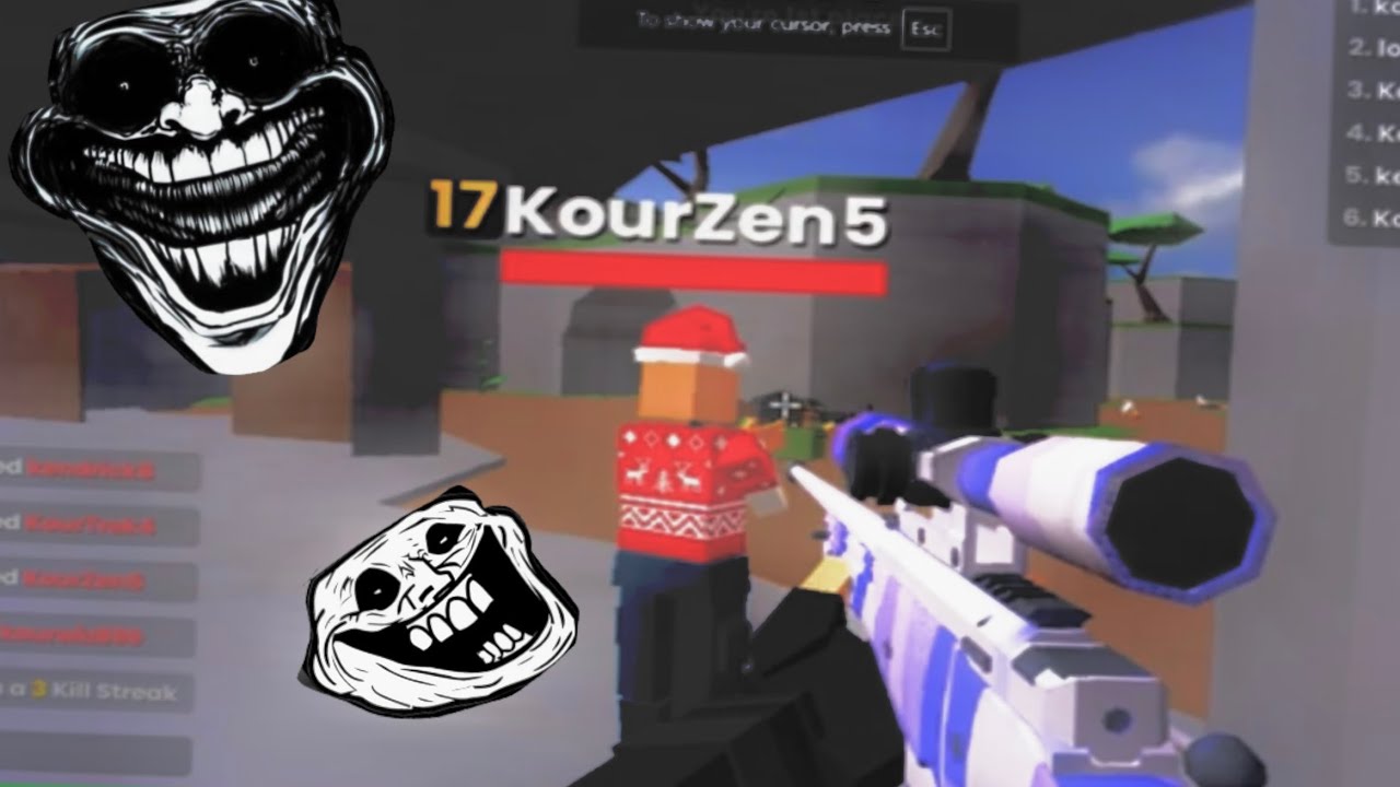 Sniping and shooting (Kour.io) - YouTube