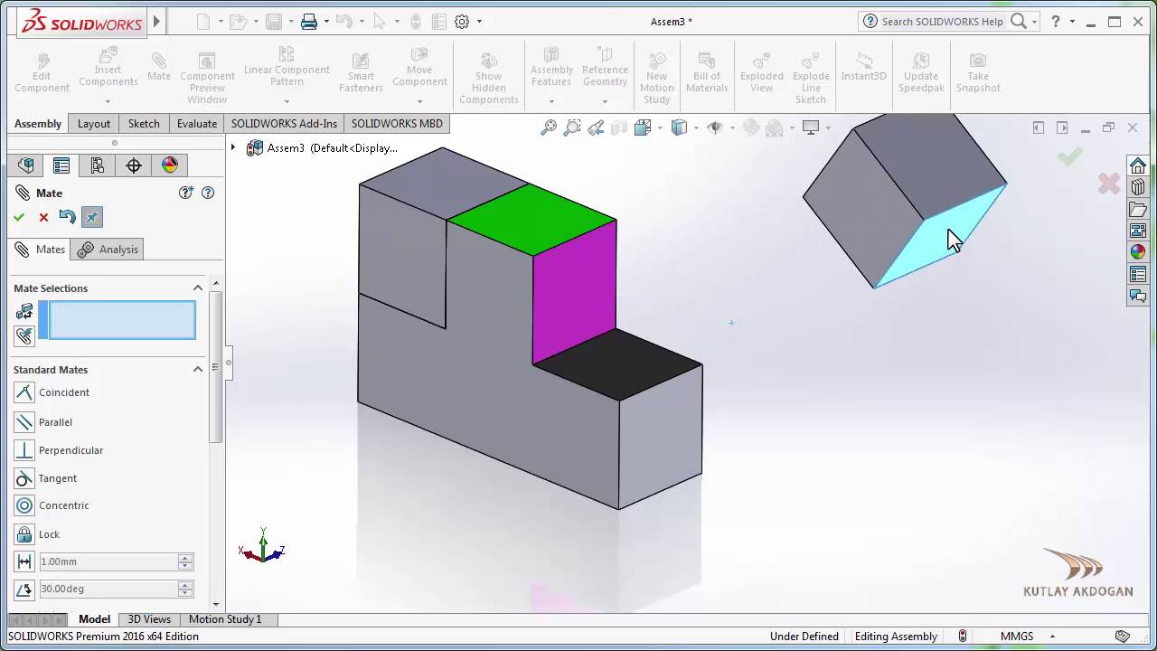 Solidworks Assembly (Basic)-2 / Solidworks Montaj_2 - YouTube