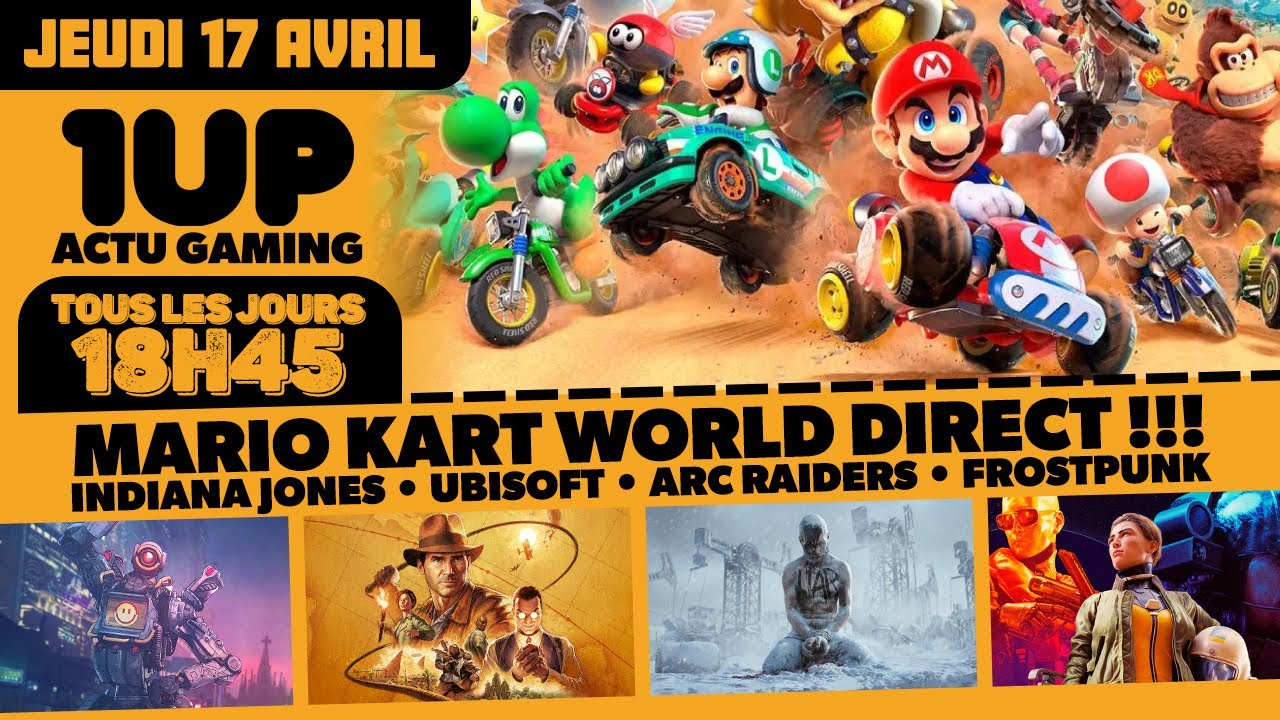Les annonces du MARIO KART WORLD DIRECT ! INDIANA JONES se lance sur ...