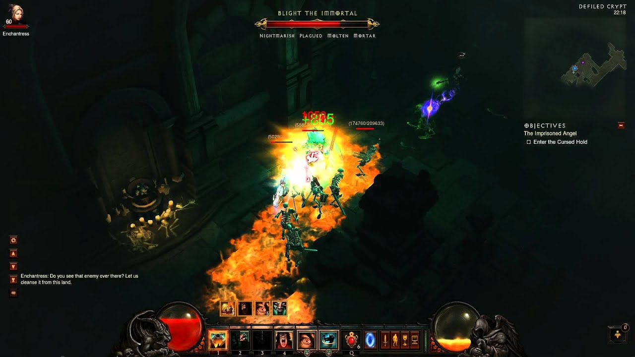 Clearing the Cemetery and Crypts looking to meet some ghosts (Inferno ...