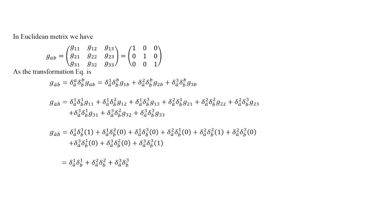 Transform Cartesian plane metric into spherical polar coordinate metric ...